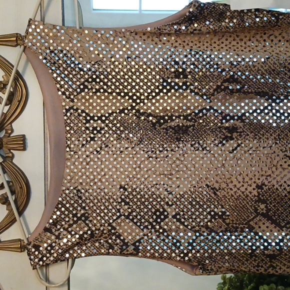 Zoom | Dresses | New Gorgeous Zoom Snake Print Shimmer Dress L | Poshmark